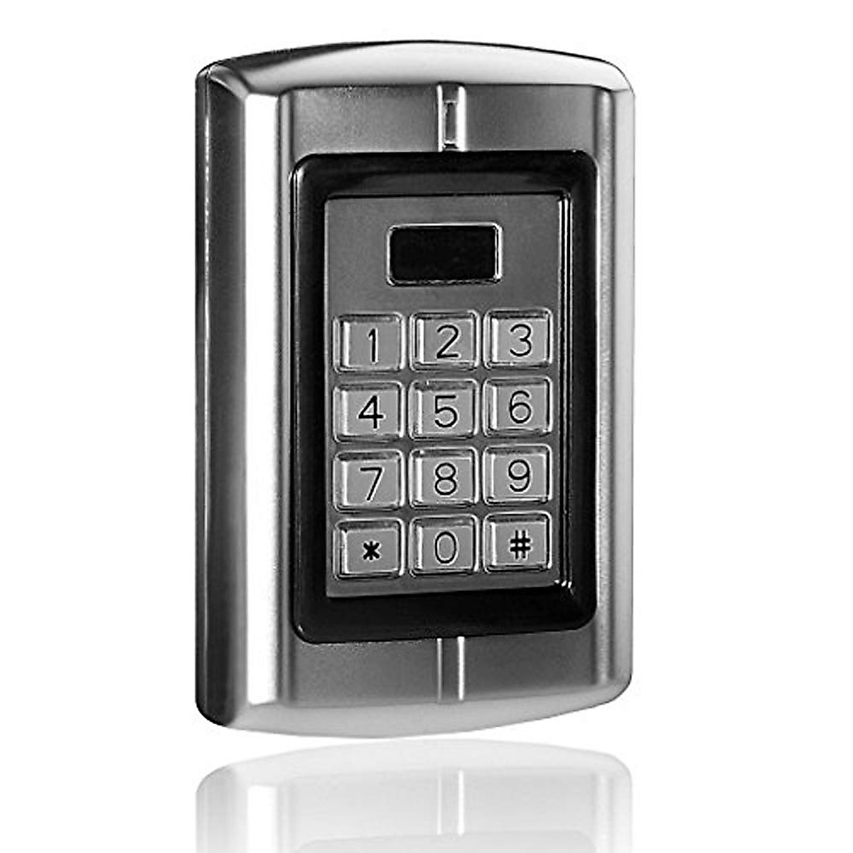 MENGQI-CONTROL Metal Weatherproof Access Control System 600LBS Force Electric Magnetic Lock +110VPower Supply+Exit Button+Cards+Key Fobs