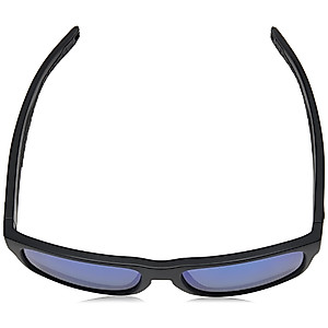 Costa Del Mar Mens Spearo XL Fishing and Watersports Square Sunglasses, Matte Black/Blue Mirrored Polarized-580G, 59 mm