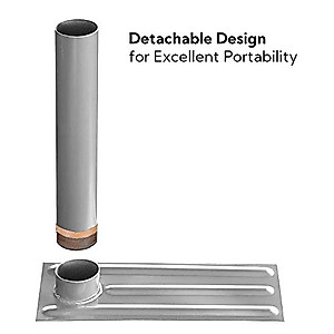 Yescom Portable All Metal Flag Pole Wheel Stand Tailgate Tire Mount 25ft 20ft Telescopic Flagpole Holder