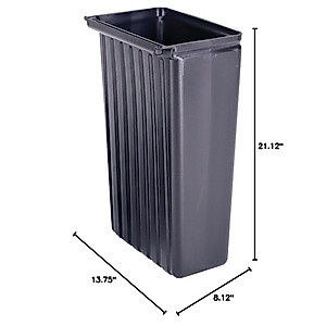 Cambro 11 gal Bus Cart Trash Container
