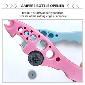 9 pcs Ampoule Opener, Glass Bottle Opener Glass ampoule Cutter Portable Multifunctional Vial Cap Remover with Grinding Wheel Ampoule Cutting Device for Home Use
