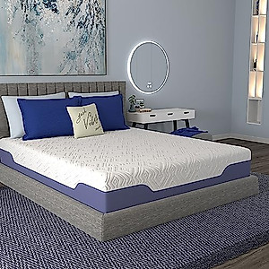 Vibe Supreme Cooling Hybrid Mattress, Innerspring and Gel Memory Foam Mattress, Fiberglass Free, 12-Inch Bed in a Box, King