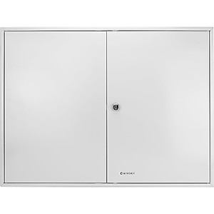 Barska Key Lock Key Cabinet Lock Box with Numbered Hooks and Tags - 320 POSITION - WHITE TAGS
