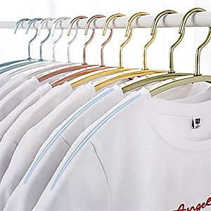 N/A Hanging Clothes Seamless Hanger Clothing Store Aluminum Alloy Clothes Hanger Hanger ( Color : Gray , Size : 44.5*23.5cm )