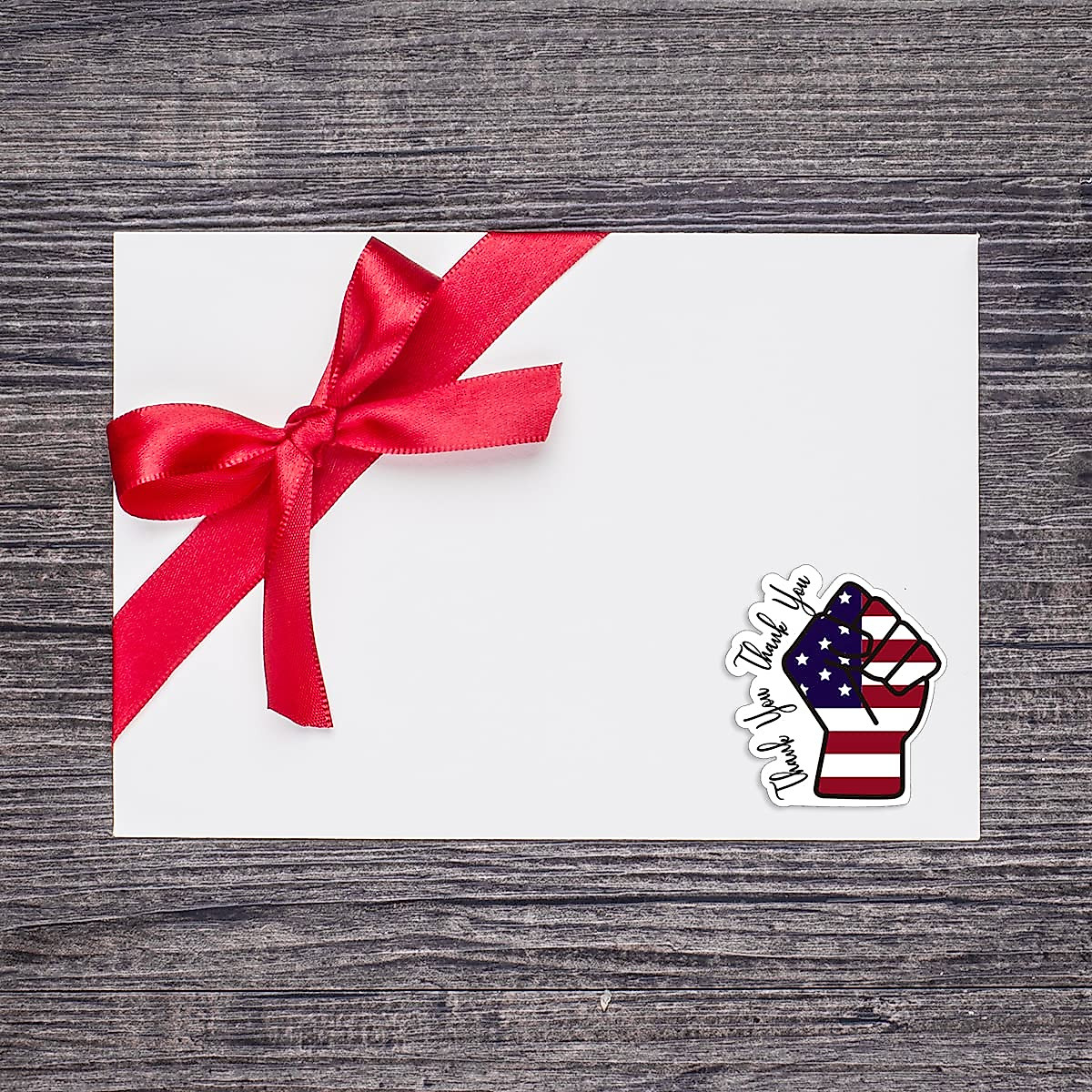 Wailozco 1.5'' America Flag Thank You Stickers,Thank You Stickers,Handmade Stickers,Business Stickers,Envelopes Stickers for Online Retailers,Handmade Goods,Small Business,500 Labels Per Roll