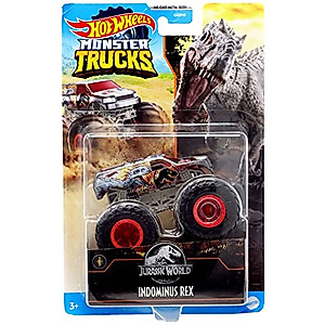Hot Wheels Monster Trucks Indominus Rex, [1:64 Scale] 2/5 Jurassic-Worlds