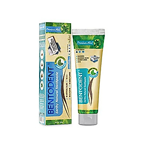 Bentodent Natural Toothpaste for Family Including Kids (Premium Mint)