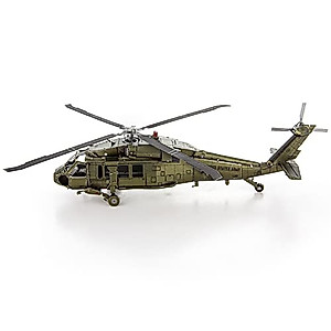 Metal Earth UH-60 Black Hawk Helicopter 3D Metal Model Kit Fascinations