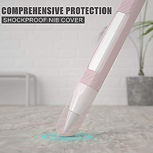 TICARVE Case for Apple Pencil Holder, Apple Pencil Sleeve, Apple Pencil 2nd Generation Compatible with iPad Pro 2018 Magnetic Skin, Pink