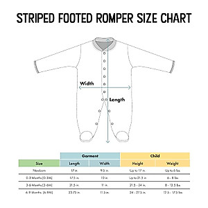 Creative Knitwear College Baby Striped Footed Romper - LSU Tigers Logo - Purple/White - 0-3 Months