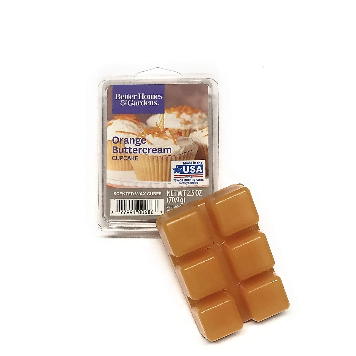 Better Homes and Gardens Orange Buttercream Cupcake Scented Wax Cubes
