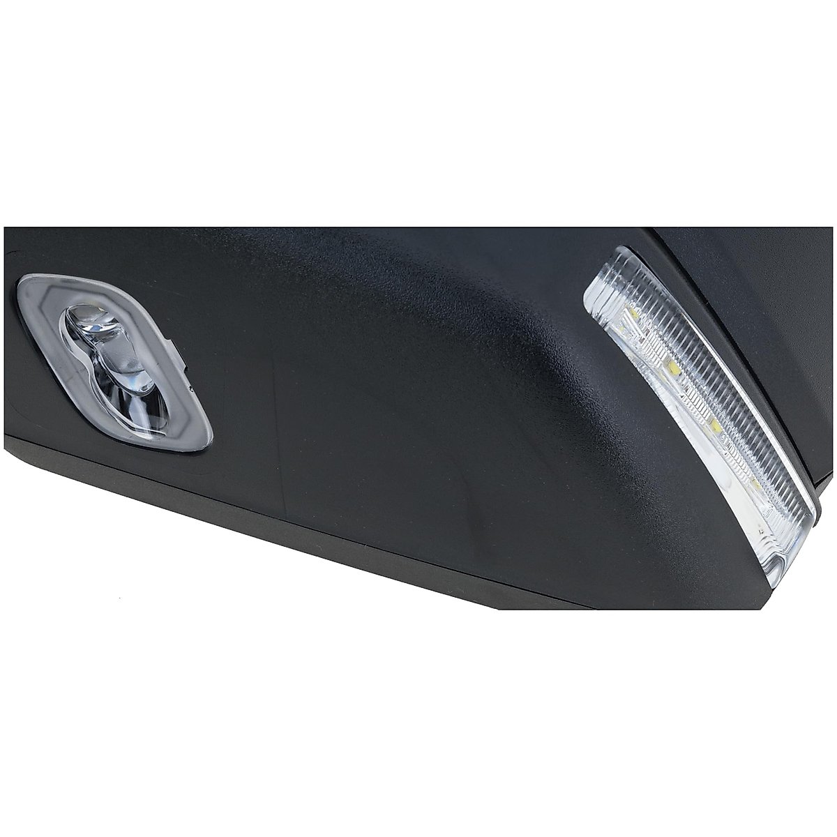 Kool Vue Driver Side Power Heated Mirror for Ford F-150 2015-2017 Manual Fold With Signal Light, Spotter Glass & Puddle Lamp; Without Memory & Auto-Dimming Textured