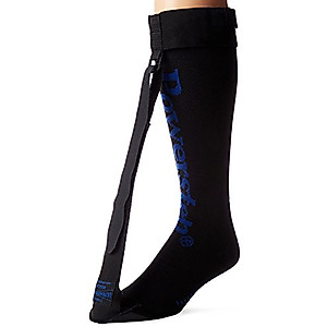 Powerstep Unisex-Adult UltraStretch Night Sock, Black, Regular
