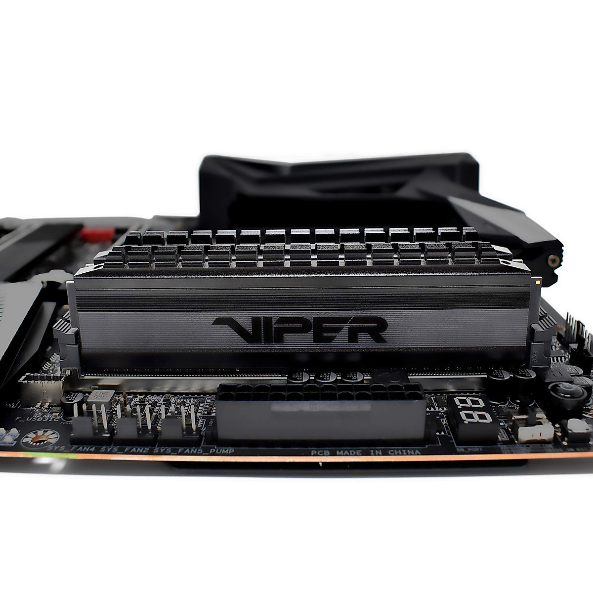 Patriot Viper 4 Blackout DDR4 RAM 64GB (2X32GB) 3200MHz CL16 1.35v UDIMM Desktop Gaming Memory Kit Compatible with XMP - PVB464G320C6K