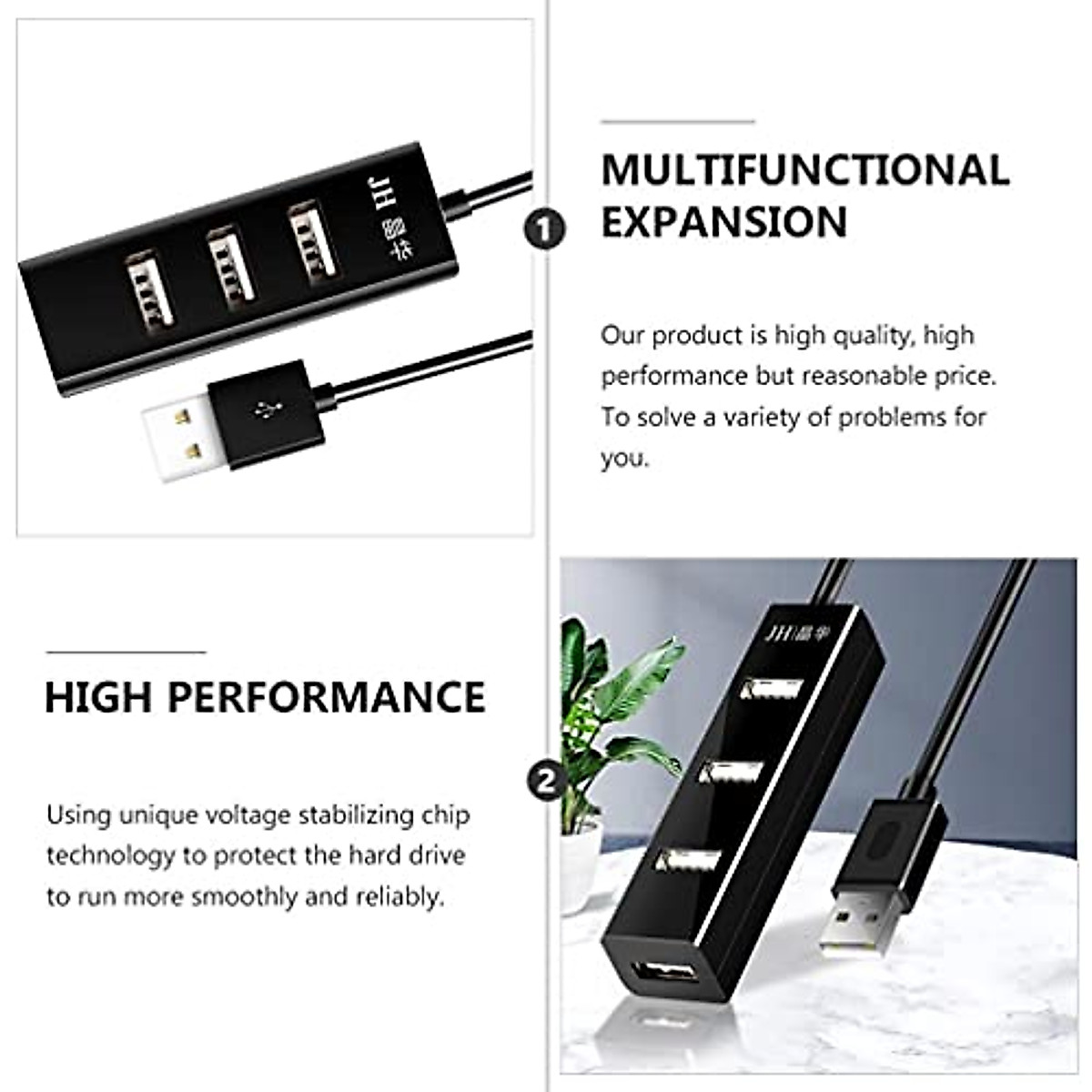 OSALADI USB Hub USB Hub USB Hub USB Hub USB Hub USB Cable High Speeds 4 Port USB 2. 0 Multi HUB Splitter Expansion Cable Adapter USB A Hub USB Cable USB Cable USB Cable USB Cable USB Cable
