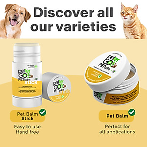 Go Care PETTERGO | Pet Balm - Stick 2oz | Dog Paw Balm - Soother Balm for Dogs and Cats - Pet Lotion for Itchy Skin - Pet Care Moisturizer - Snout Soother for Dogs - Lick Safe Skin