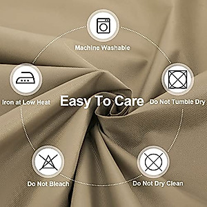 OutdoorLines Outdoor Waterproof Furniture Chair Cover - UV-Resistant Patio Lawn Chair Covers for Outdoor Furniture Windproof Heavy Duty Chair Covering, 2 Packs, 33.5Wx31.5Dx36H Inches, Camel