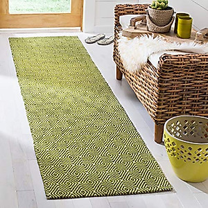 SAFAVIEH South Hampton Collection 8' x 11' Gold SHA245A Handmade Flatweave Area Rug