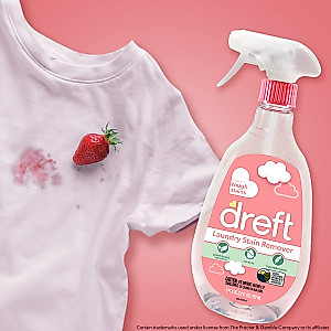 Dreft Stain Remover for Baby Clothes, Fragrance Free and Hypoallergenic Baby Stain Remover Spray Plus Travel Size Stain Treater Pen, 24 Fl Oz ( Pack of 2 + Stain Pen)