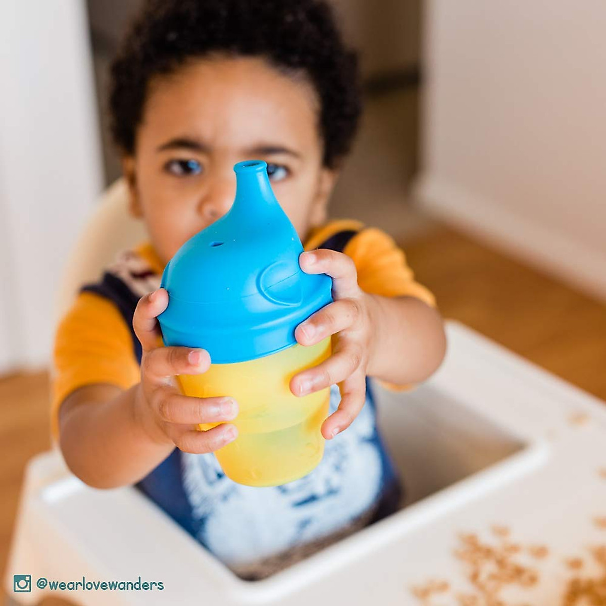 Ashtonbee Silicone Sippy Cup Lids, Elephant Stretch Lids for Soft Spout Sippy Cup, Spill-proof Toddler Sippy Cups Lid, Set of 5