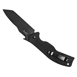 Kershaw Emerson CQC-8K Tactical Folding Pocket Knife, Large 3.5 inch Tanto Blade, G10 Handle, 5.3 oz, 6044TBLK, Black