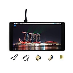 waveshare 5.5 inch HDMI AMOLED Display 1920x1080 Resolution Monitor Capacitive Touch Screen with Toughened Glass Cover for Raspberry Pi/Jetson Nano/PC Support Multi Systems