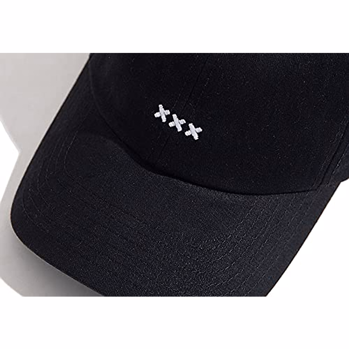 CLAPE Polo Style Baseball Cap Cotton Made Adjustable Fits Men Women Low Profile Unconstructed Dad Hat Cap (BC08-Black)