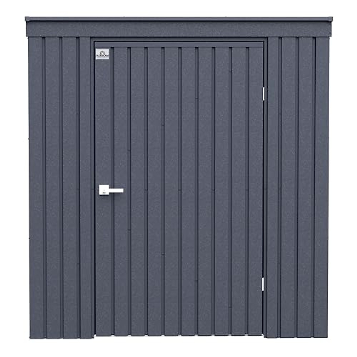 Arrow Shed Elite 6' x 4' Outdoor Lockable Steel Storage Shed Building with Pent Roof, Anthracite
