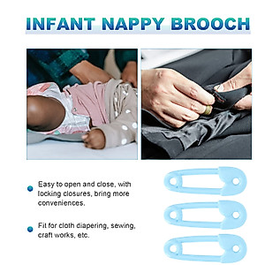 TOYANDONA 36pcs Safety Pin Plastic Safety Holder Clips Sewing Kits for Adults Basic Baby Pin for Clothes Alfileres De Costura Diaper Safety Clips Brooches for Women Miss Girl Label Resin