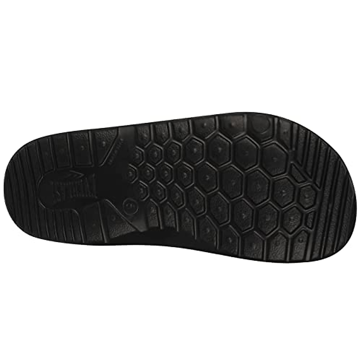 Everlast Womens Ladies Sliders Pool Shoes Flat Classic Black/Gold 8.5 US