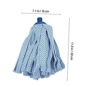 Cabilock 4 Pcs Mop Replacement Head Mop Heads Commercial Cotton Floor Cleaning Mop Head Microfiber Cloth Mop Refill Wet Mop Head Accessories Practical Mop Cloth Filler Care