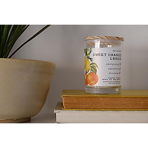 Leoben Company | B.B. Wellness | Hand Poured Soy Wax | Made in Small Batches | 40 Hours | 9 oz | Infused with Natural Essential Oils | Vegan (Sweet Orange Lemon)