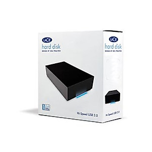 LaCie Hard Disk 1TB USB 2.0 External Hard Drive designed by Neil Poulton 301304U
