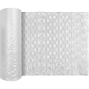 JZBRAIN Air Cushion Film Bubble Cushioning Wrap Inflatable Air Pillow Film Roll for Packaging, 1 Roll 400mm X 290mm X 300m X 0.02mm, ONLY Compatible with JZBRAIN 056C/YE310 Air Pillow Machine (74005)