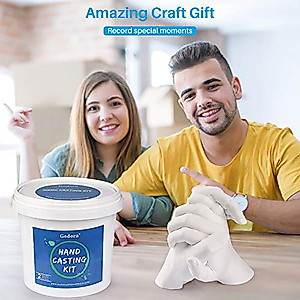 Hand Casting Kit Couples & Molding Kits for Adults, Wedding, Friends, Keepsake Hand Mold Kit Couples for Anniversary and Holiday Activities by Godora