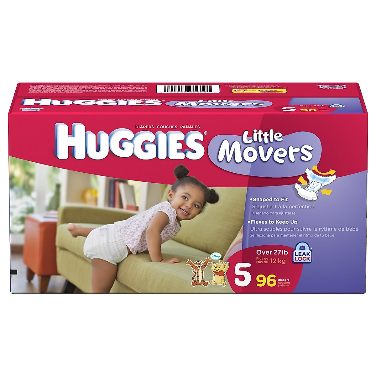 Huggies Little Movers Diapers, Size 5, 96-Count