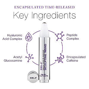 SBLA Beauty Neck, Chin & Jawline Sculpting Wand, Advanced Anti-Aging Serum For Smoothing, Tightening, Firming & Lifting Neck Skin, Instant Sculpting Wand, 0.7 Fl Oz / 20mL (104 doses)