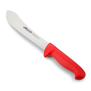 ARCOS Butcher Knife 8 Inch Stainless Steel. Professional Cooking Knife For Cutting Meat, Fish and Vegetables. Ergonomic Polyoxymethylene Handle and 200mm Blade. Series 2900. Color Blue