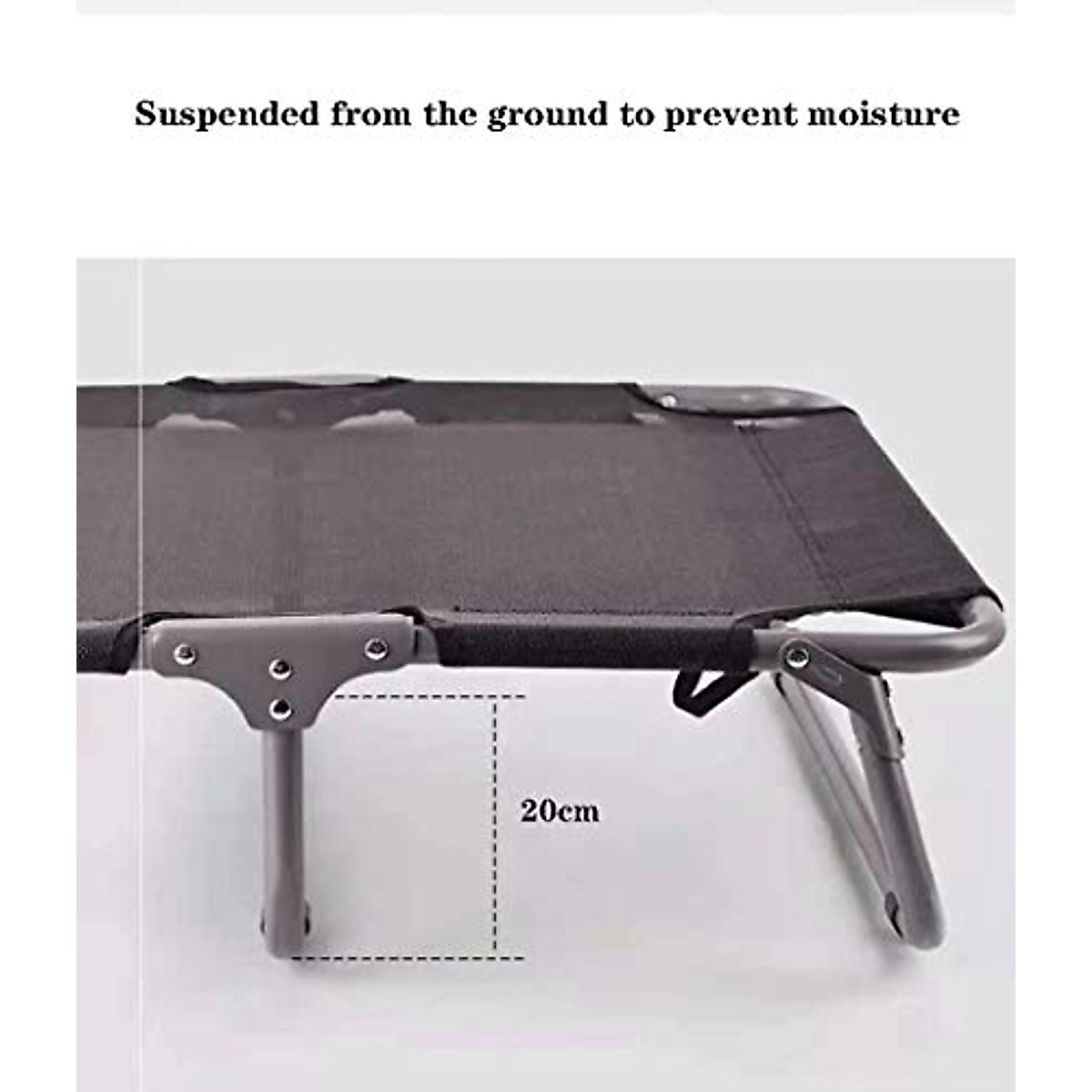 Oggo Pet Cot Elevated Bed | No Assembly Required | Premium Tear Resistant Cooling Mesh (Size : Large)