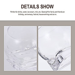 Clear Glass Mugs Clear Glass Dessert Bowls Ice Cream Mug Cups Champagne Flute Mimosa Glasses for Fruit Salad Snack Condiment Trifle Birthdays Weddings Parties Tulip Glass Easy to Clean