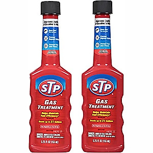Gas Treatment, Bottled Fuel System Cleaner Improves Gas Quality, 5.25 Oz, 2 Count, STP