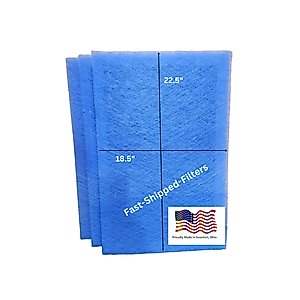 Fast-Shipped-Filters 3 Pack 20x25 Replacement Filter Pads Compatible with Dynamic Air Cleaner 20x25 Refill Blue