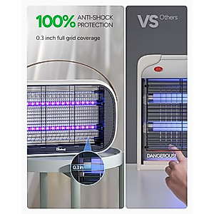 Buzbug LED Bug Zapper Indoor, 10 Years Lifespan Lamp Sustainable Less Power, Durable High-Voltage Electric Mosquito Zapper, Fly Trap Mosquito Trap, Fly Killer Fly Zapper -MA015B