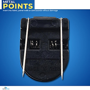 1InTheOffice Cubicle Clips, Black, 12/Pack (Black)