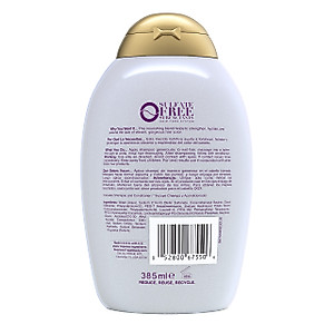 OGX ColorGlam Ultra Hydrating Shampoo for Color-Treated Hair, Gentle Sulfate-Free Surfactants to Help Protect Hair Color, Semi-Sweet Scent, 13 Fl Oz