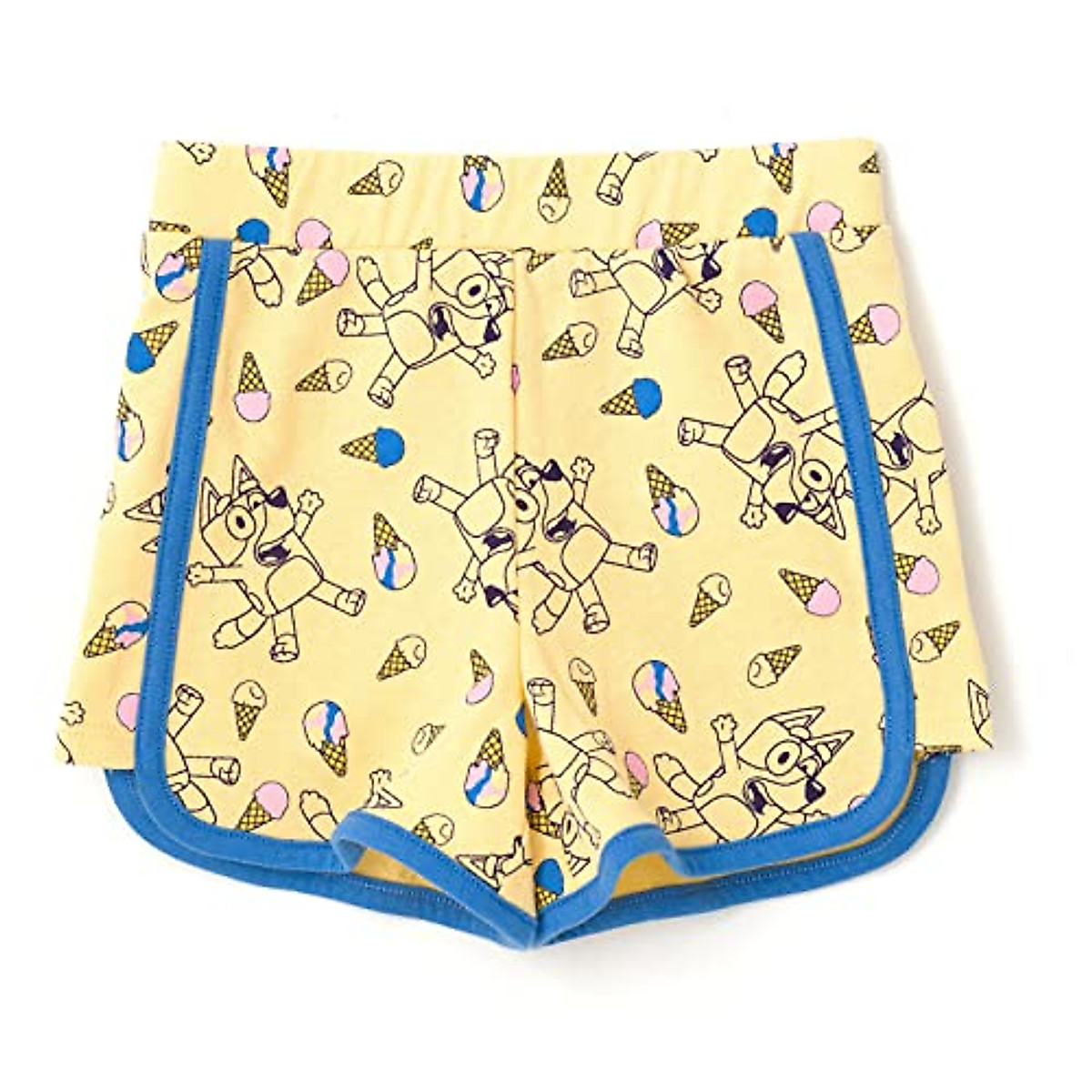 Bluey Toddler Girls Cosplay Tank Top Dolphin and French Terry Shorts 3T