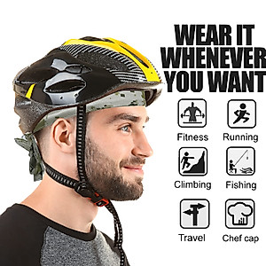 WHAMZ33 W 4Pcs Doo Rags for Men, Head Wraps Dew Rags Bandana Beanie for Cycling Motorcycle Camouflage