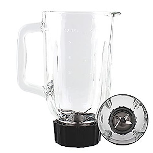 Anbige Replacement Parts blade with Jar Base Collar Ring,Compatible with Black&Decker Blenders BL2010BP, BL2020S, BL2352P