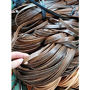 ODSK Light Brown Woven Rattan, Plastic PE Wicker Repair Material for Garden Chair Coffee Table Patio Furniture Storage Basket Hand-Woven DIY Material