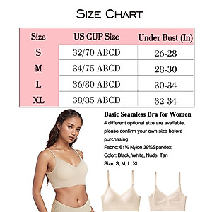 ZITAIMEI Low Back Seamless Bras Multiway Convertible Strap Halter Lifting Bra Spaghetti Strap Wire-Free Padded Backless